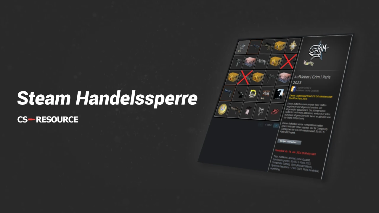 How does the Steam Trade Lock (CS2 Skins Trade Lock) work - CS-Resource